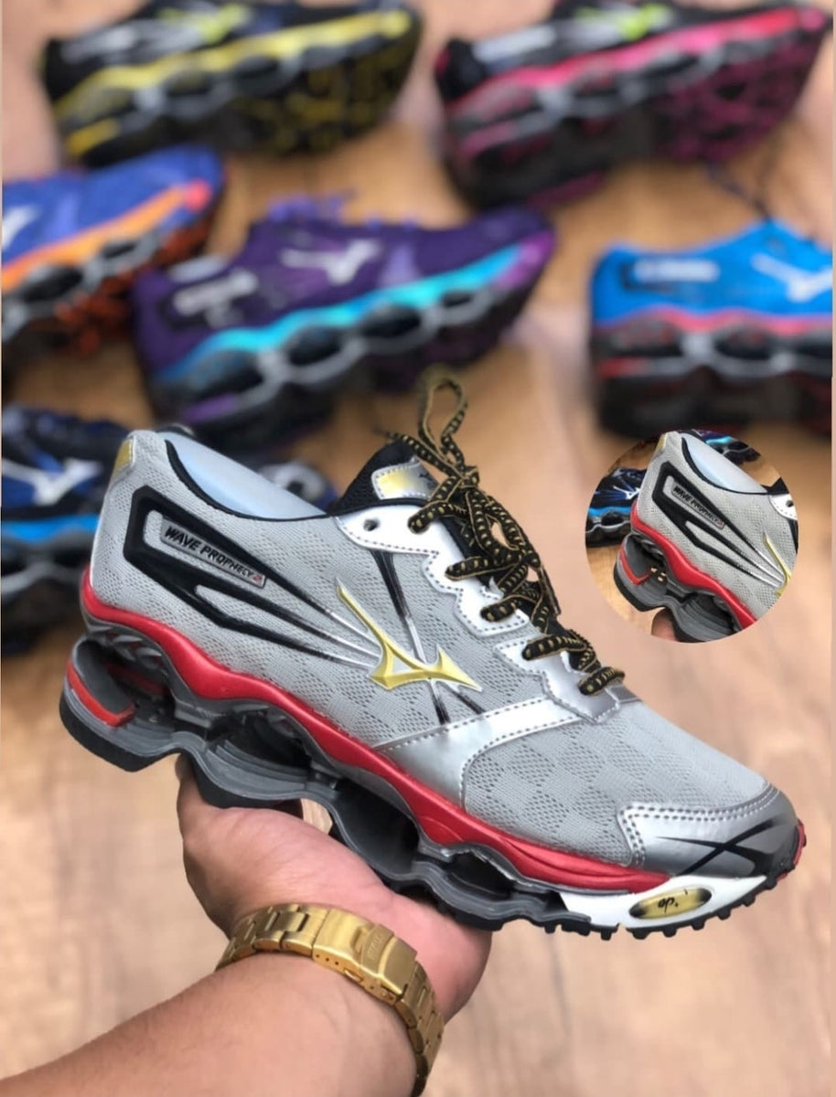 MIZUNO WAVE PROPHECY 2 - CINZA/VERMELHO – OutletR8